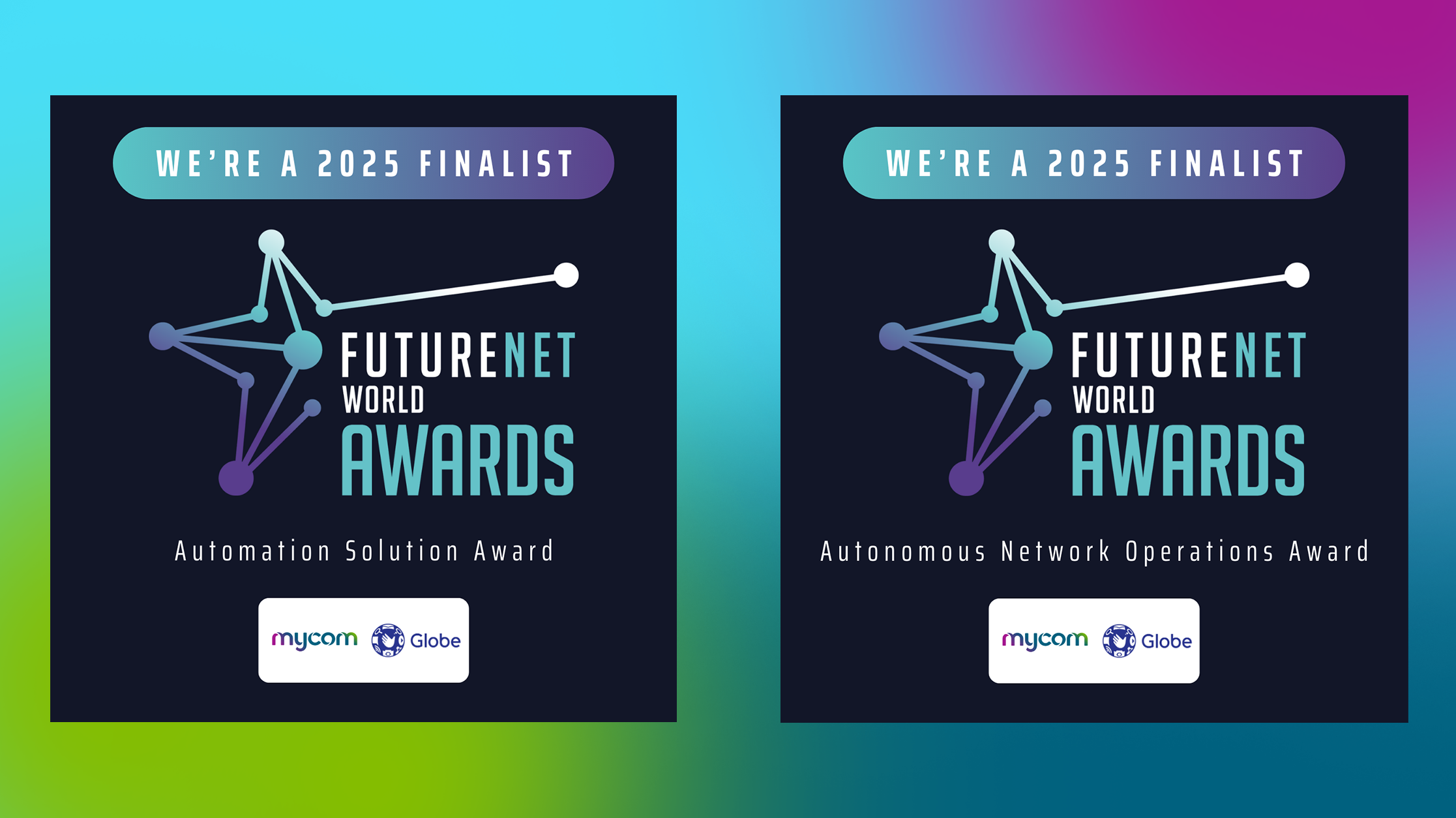 Globe and Mycom announced as finalists of the FutureNet World 2025 ...
